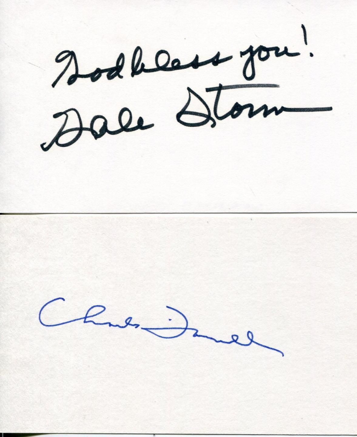 MY LITTLE MARGIE TV CAST GALE STORM & CHARLES FARRELL SIGNED CARDS ...