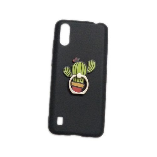 For Optus X Wave 3D Cute Cactus Finger Ring Holder Soft TPU Phone Case ...