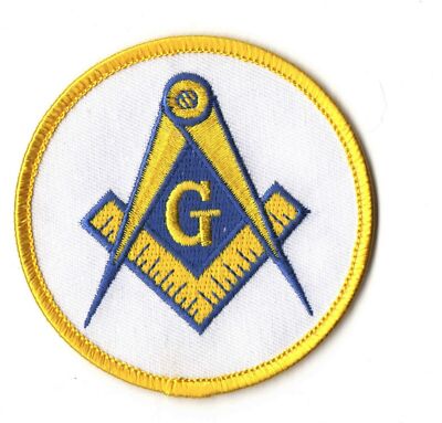 Mason Masonic G Gold & Blue Iron On Sew On Embroidered Patch 3"X 3 " | eBay
