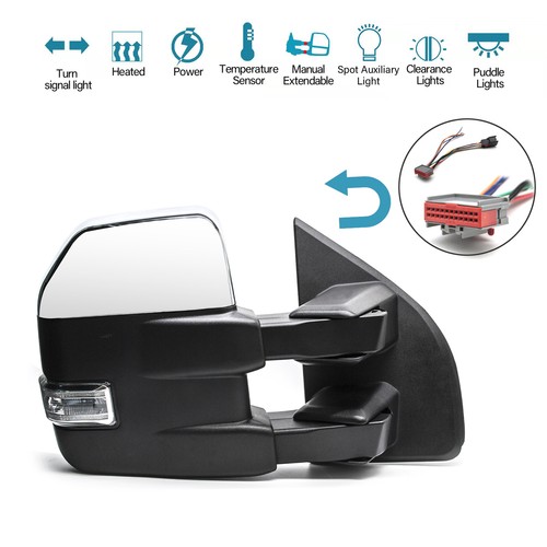 Power Signal Sensor Towing Mirror For 2015-2020 Ford F-150 Passenger ...