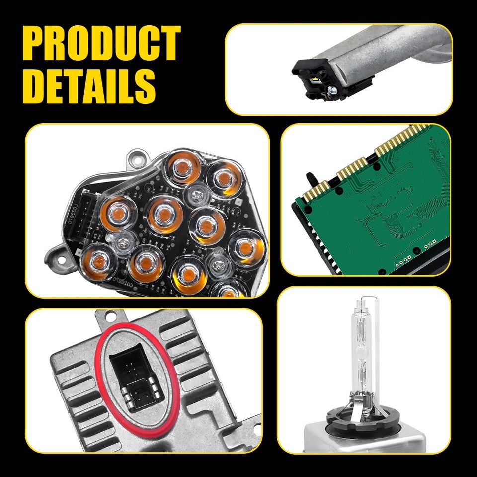 L&R Xenon Ballast LED Bulb Module Diode Kit LH For BMW 5 Series 7318327 ...