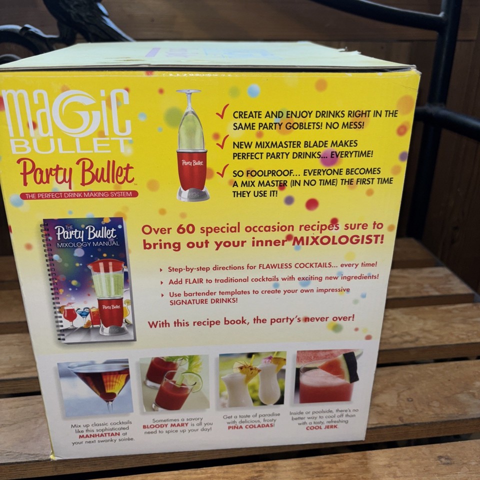 NIB - Party Bullet By Magic Bullet The Perfect Drink Making System 18 ...