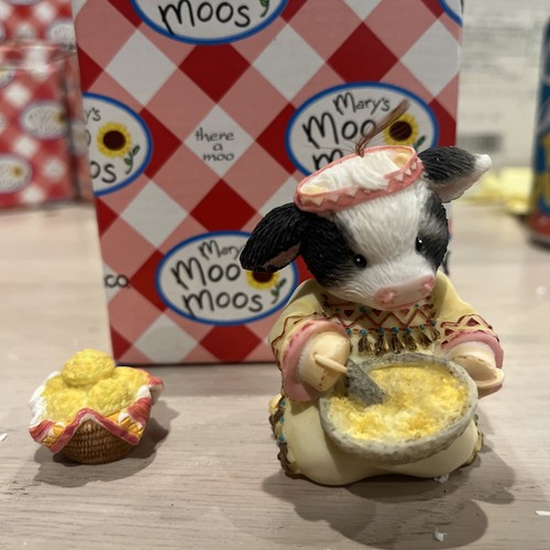 #75 MARY'S MOO MOOS Enesco Figurine #372595 You're A-maize-ing | eBay