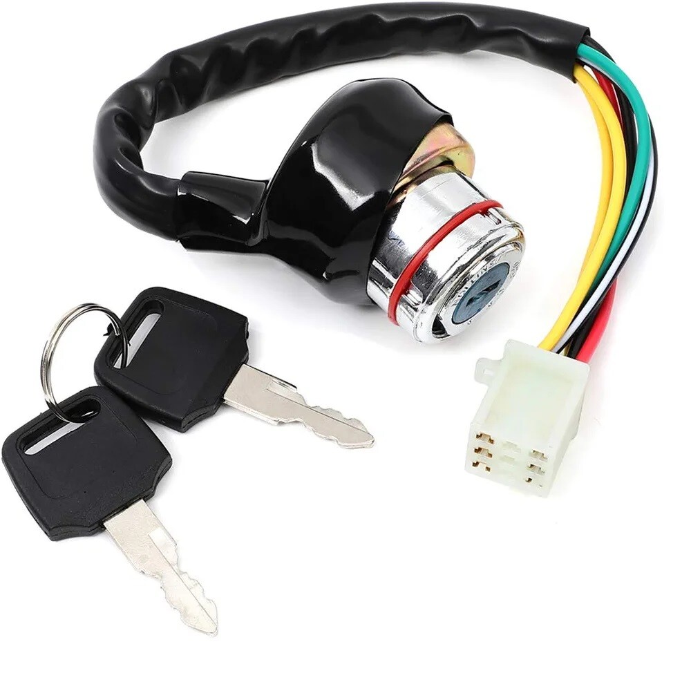 6-Wire ATV Quad Ignition Key Switch for Kazuma Falcon Meerkat Dingo 50 ...