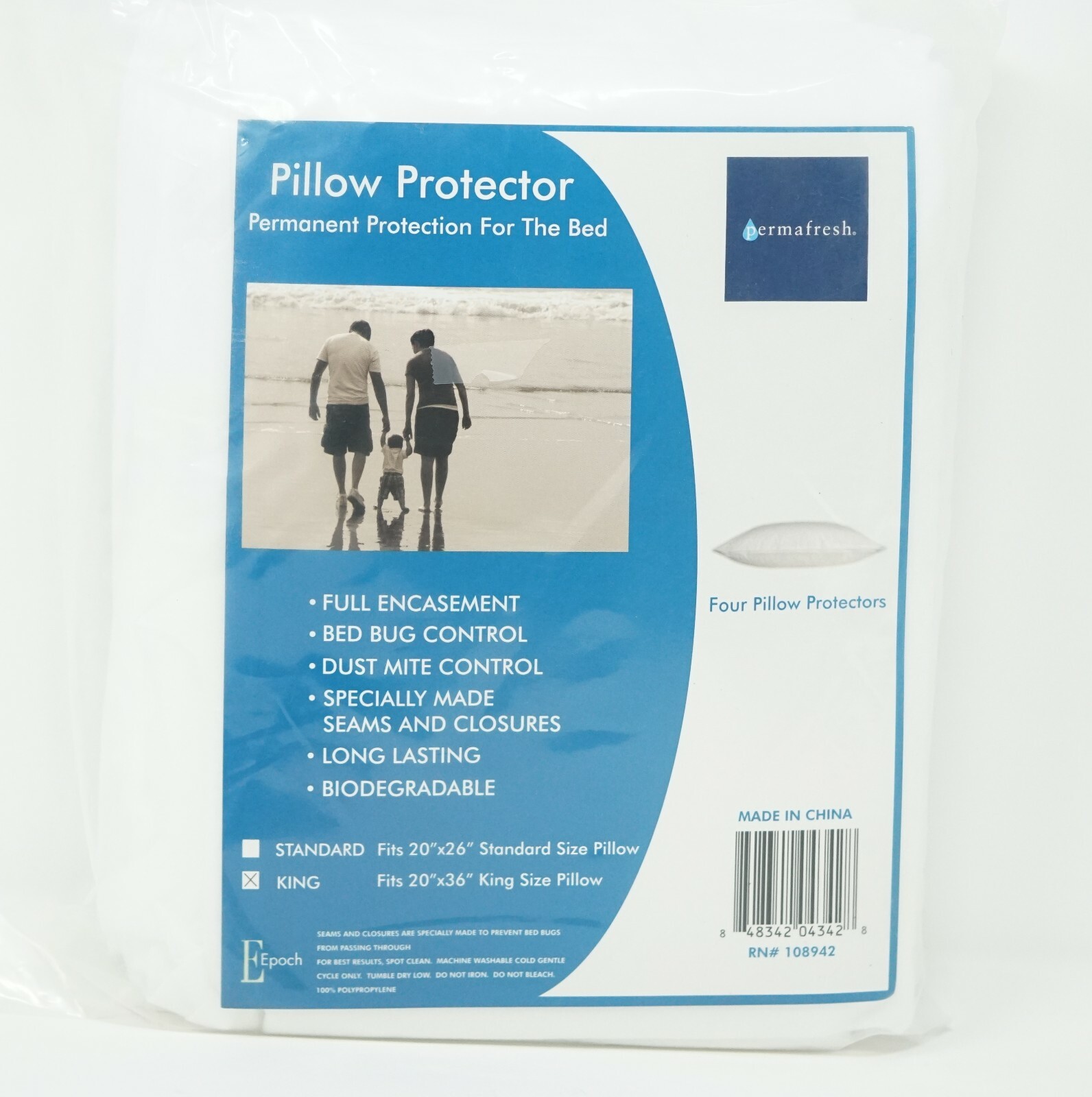 Cottonloft Permafresh Antibacterial Water Resistant Pillow Protector ...