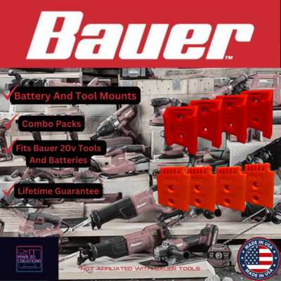Bauer 20v COMBO Pack Battery and Tool Mount/Hangers/Holders | eBay