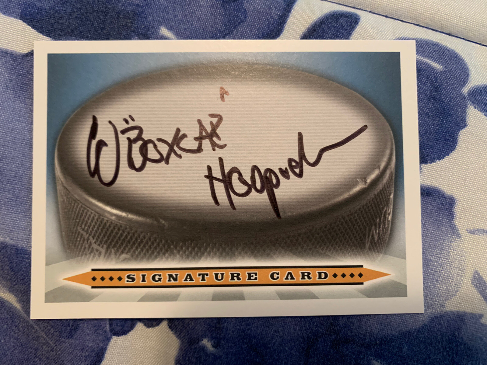 Ed Hospodar signed hockey puck card | eBay
