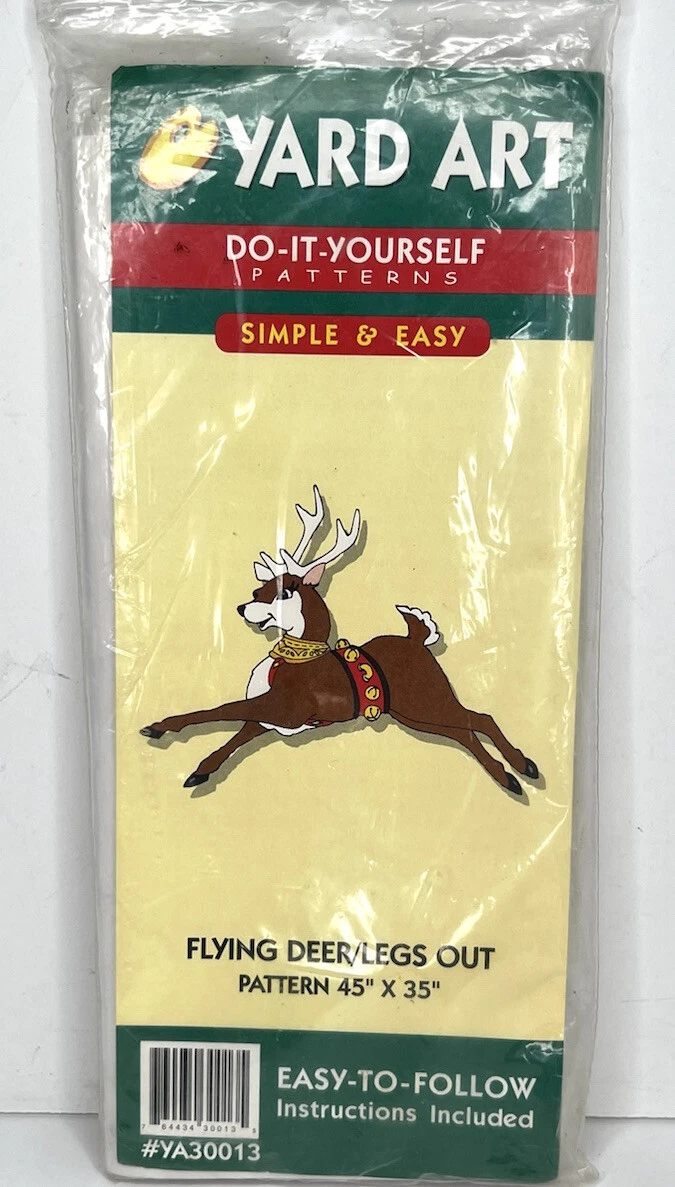 Flying Reindeer Template