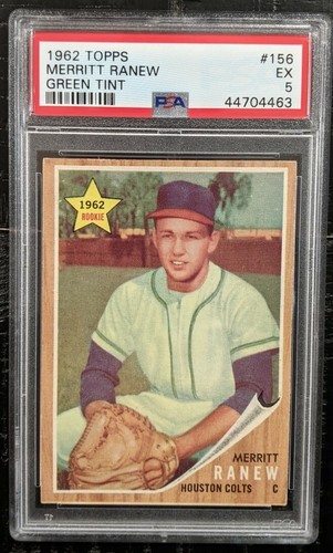 1962 Topps - Merritt Ranew #156 Green Tint (RC) for sale online | eBay