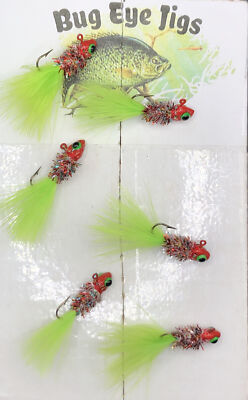 5 Hand Tied 1/32 Oz Crappie, Bream, Perch, Walleye Jigs | eBay