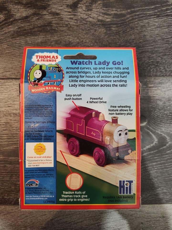 Thomas & Friends Wooden Railway Battery Powered Lady Magic Railroad NEW ...