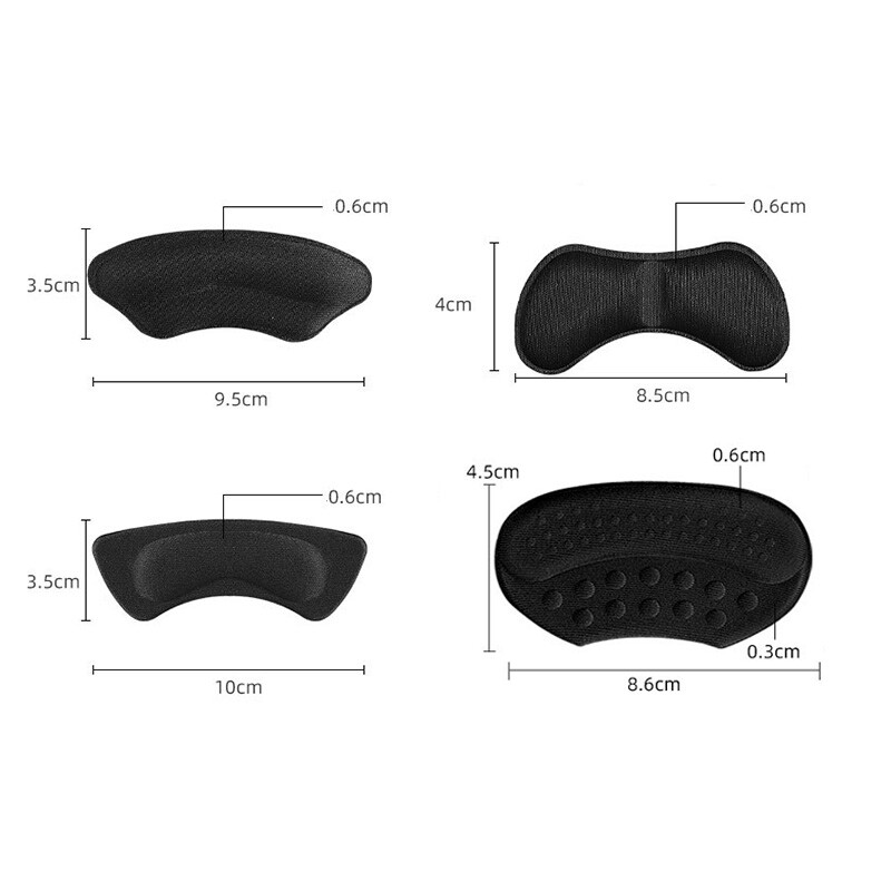 1 Pairs Shoes Heel Pads Back Insoles Inserts Sponge Liner Grips ...