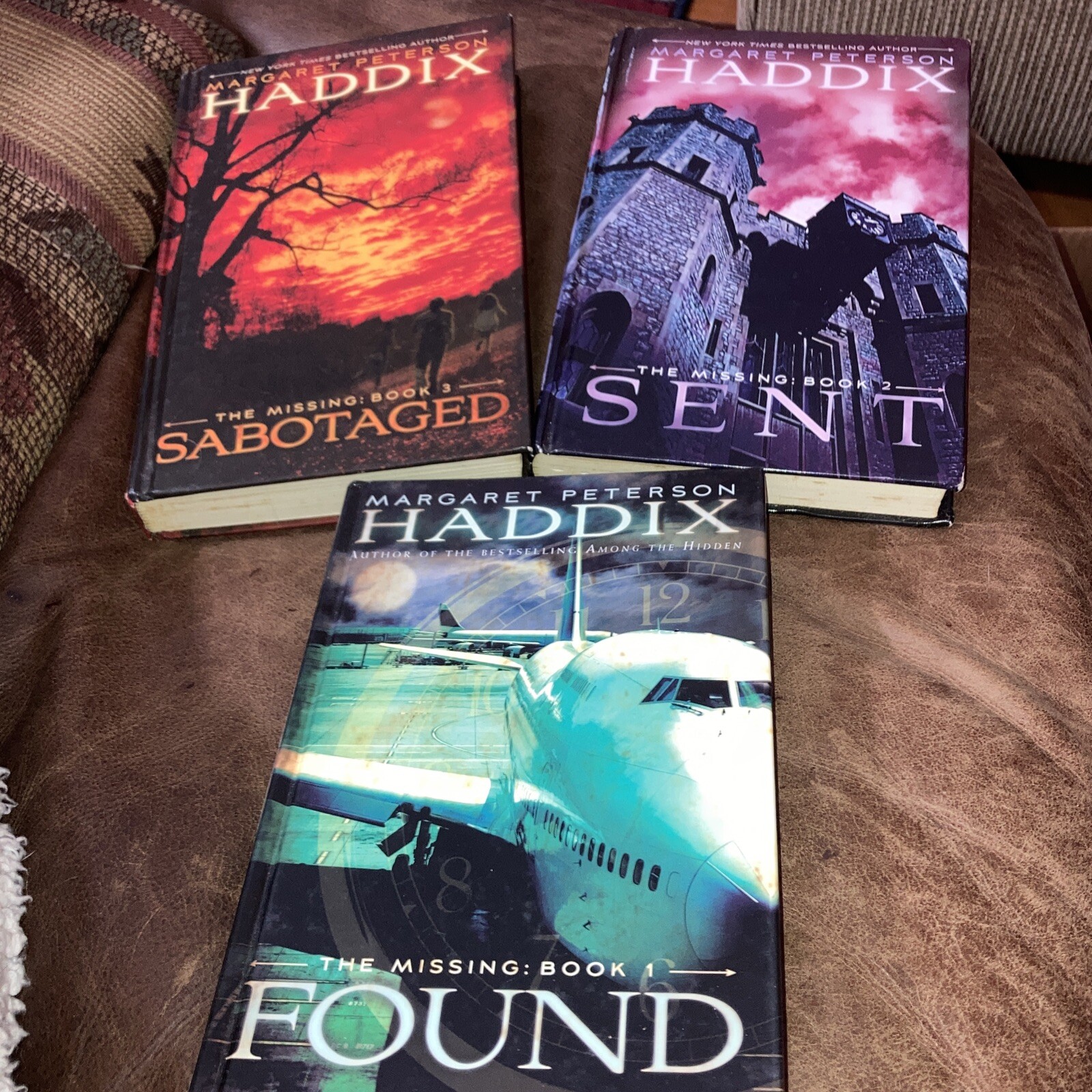 Margaret Peterson Haddix THE MISSING: Books 1, 2 and 3 (Found, Sent ...