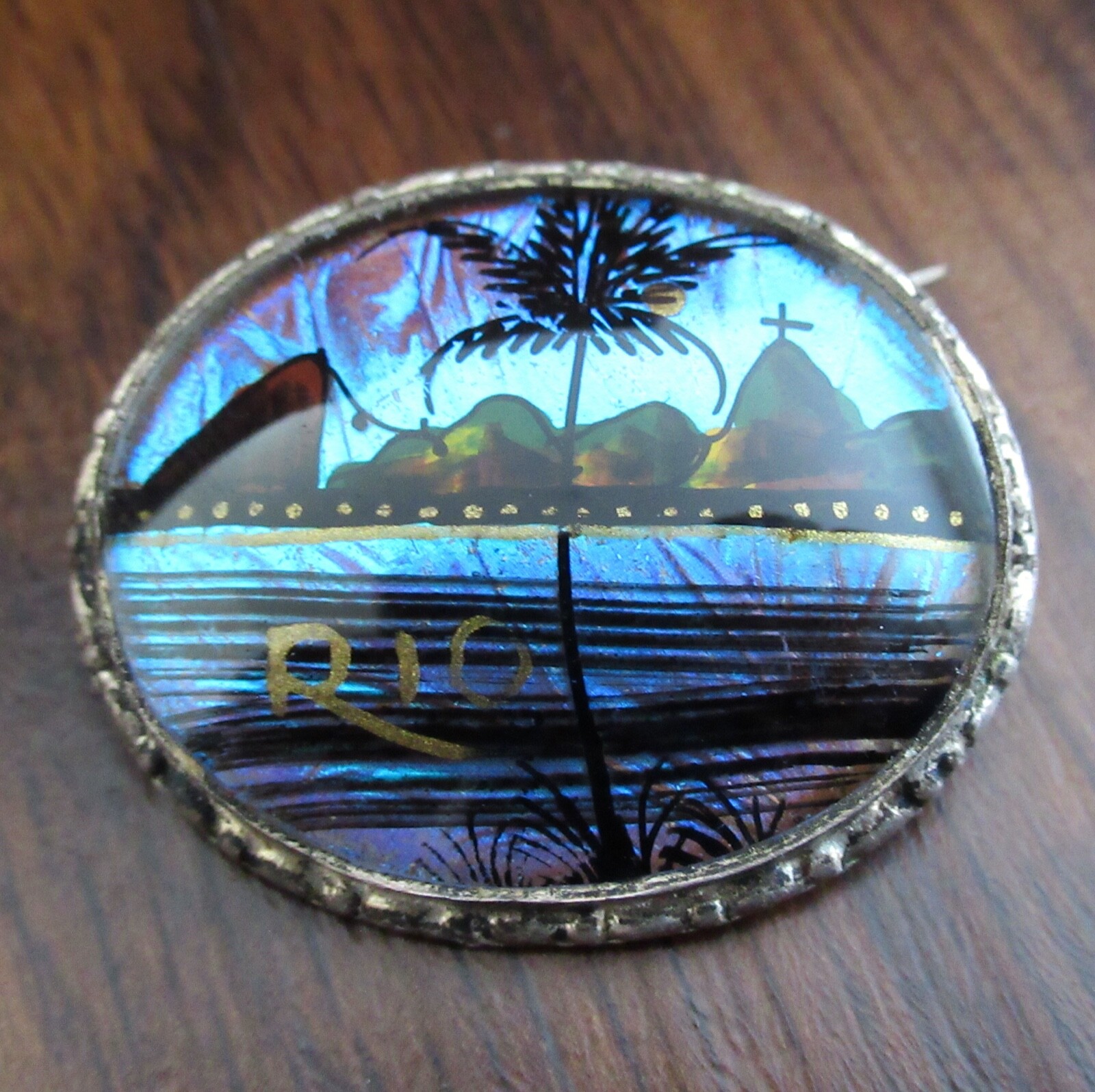 Vintage Alfano Brasil Butterfly Wing Pin Rio De Janeiro Brooch ...