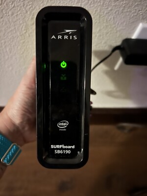 ARRIS SURFboard DOCSIS 3.0 Cable Modem SB6190, Tested, w/Power Adapter ...