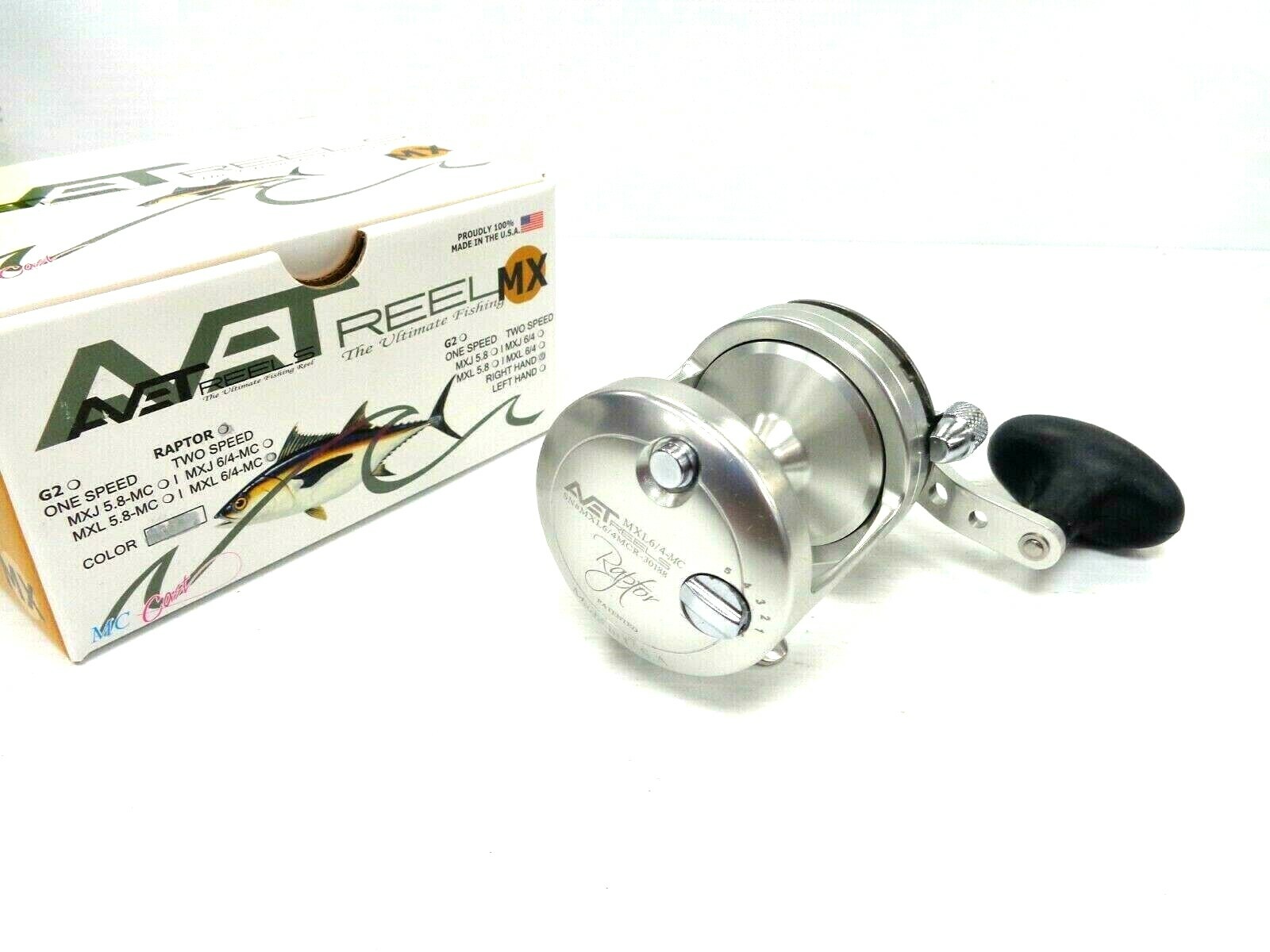 Avet MXL 6/4 MC Raptor Reel - MXL64MCRAPTOR for sale online | eBay