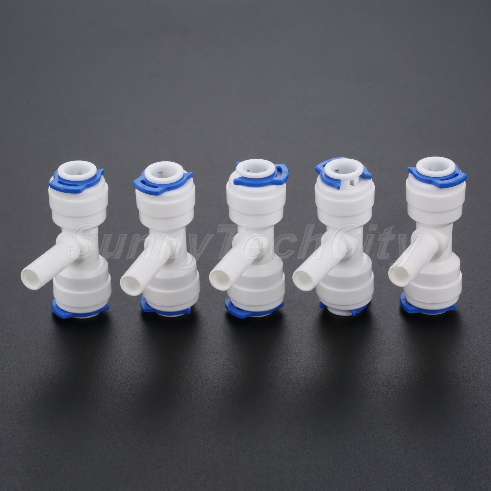 5x T Shape Tee Water Purifiers Filters RO System Connector Fittings 1/4 ...