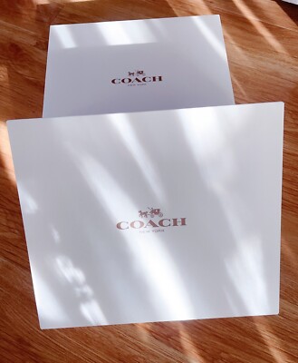 2 Boxes NEW Medium Coach Gift Box for Bag Tote Handbag Shoes Paper ...