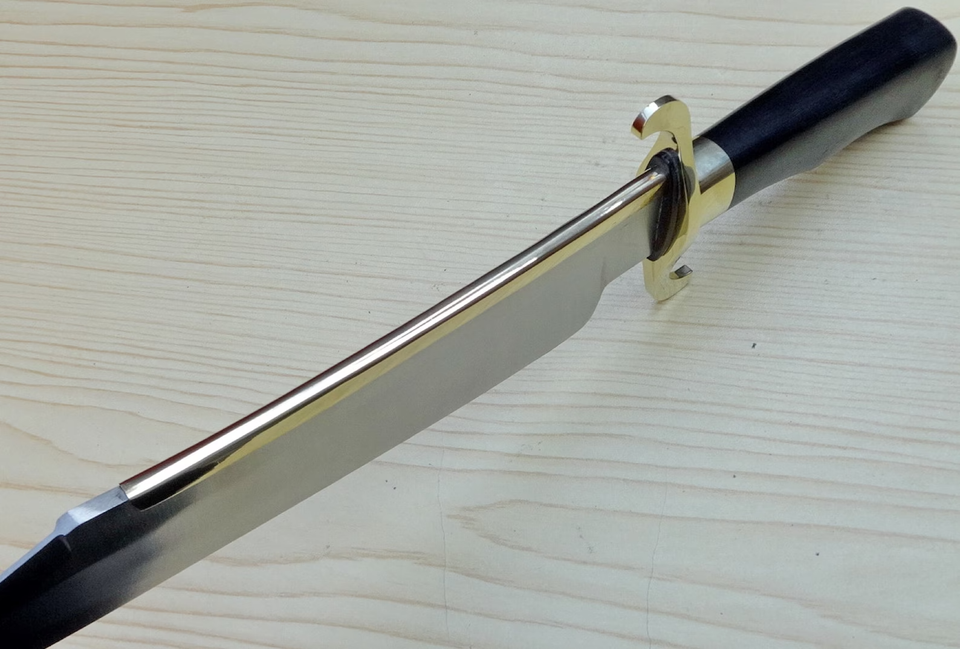 Custom Handmade High Carbon Steel Bob Loveless Bowie Knife with Leather ...