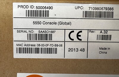 NEW OPEN - Mitel 3300 ICP 5550 50006490 IP Console Key Board Dark Grey ...