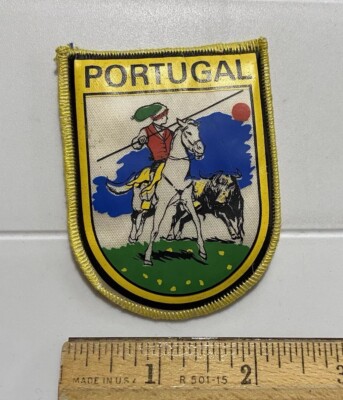 Matador on Horseback Portugal Souvenir Puffy Fabric Patch Badge | eBay
