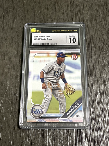 2019 Bowman Draft Wander Franco #BD-93 CSG 10 | eBay