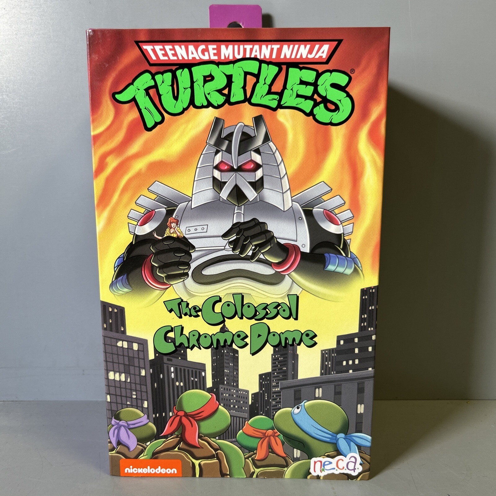 NECA Teenage Mutant Ninja Turtles The Colossal Chrome Dome Figure ...