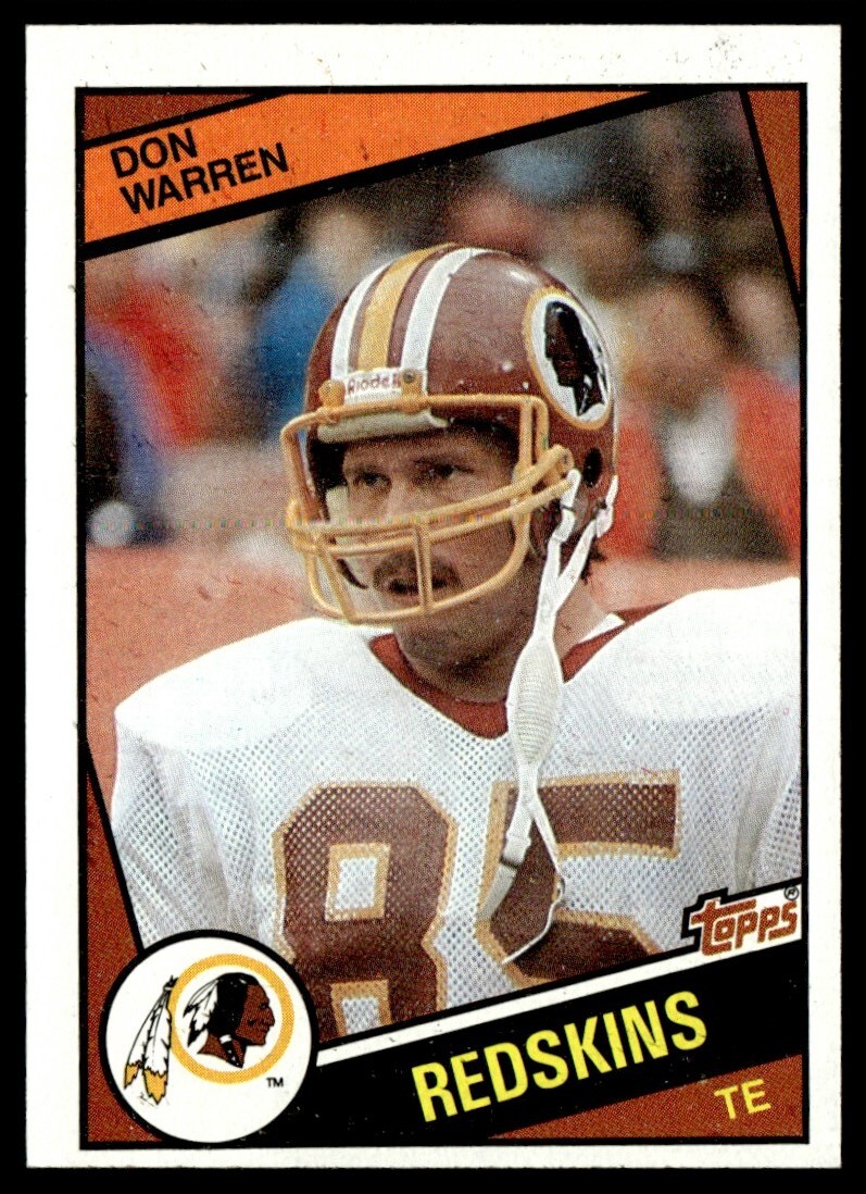 1984 Topps #392 Don Warren Washington Redskins | eBay