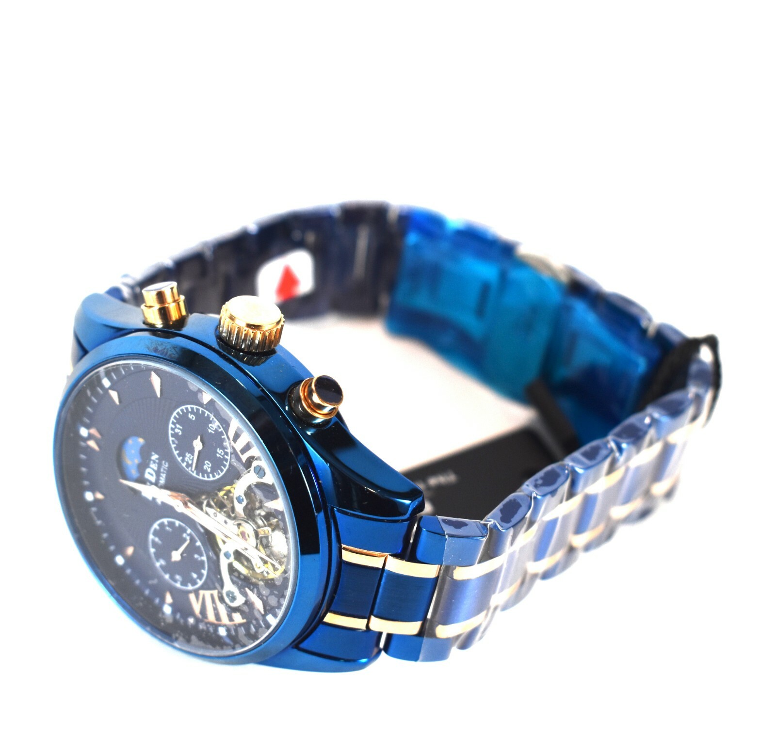 Multi Dial Moon Phase Men's Automatic Water Resistant HQ Watch ...