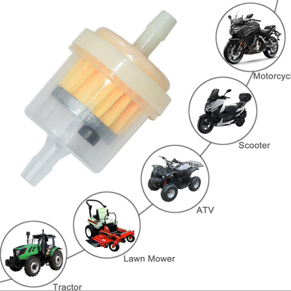 20X Motor Inline Gas Oil Fuel Filter Small Engine Fit For 1/4'' 5/16 ...