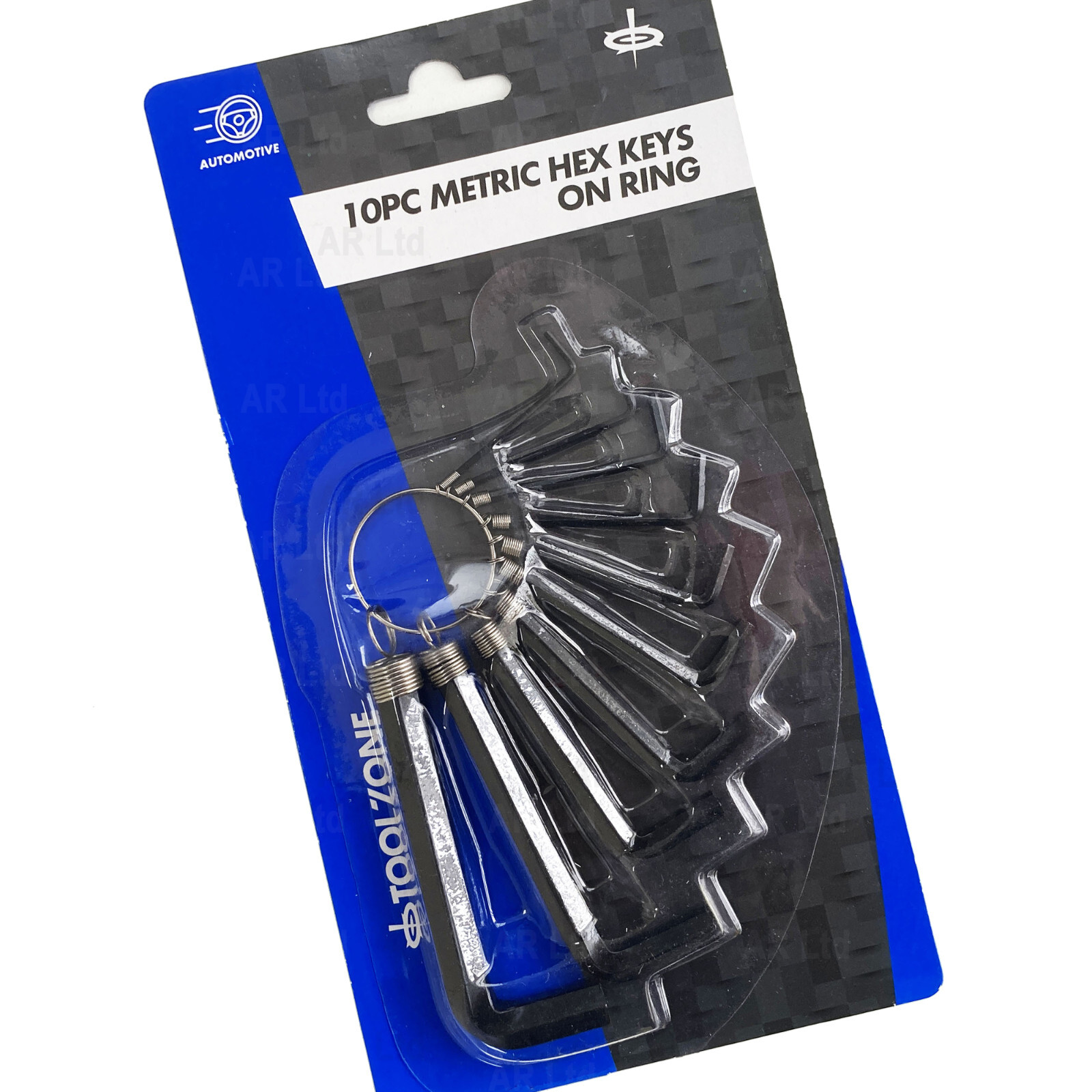 Allen Key Set 10 metric HEX keys 1.5-10mm. Alan Allan Alen HEX H Keys ...