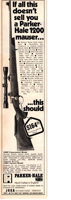 1971 PARKER HALE 1200 MAUSER RIFLE PRINT AD, VTG FIREARM, SPORTING ...