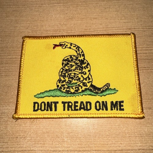 Gadsden Flag Patch Don't Tread on Me Embroidered Patch for Jackets and Vests | eBay