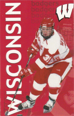 2001-02 Wisconsin Badgers Hockey Pocket Schedule- University Book Store ...