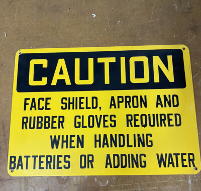 Vintage Caution Sign | eBay