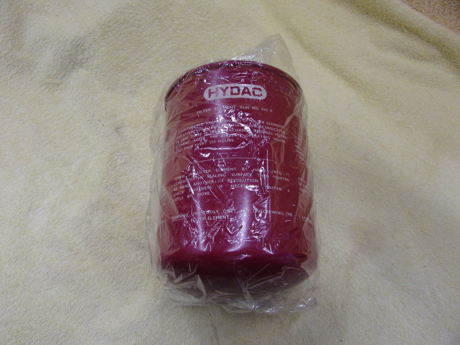 HYDAC 0160MG010P \\ Hydraulic Spin-On Filter Element. NOS for sale ...