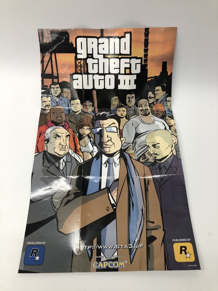 Grand Theft Auto (GTA) III - Playstation 2 PS2 NTSC-J Japan RockStar (w ...