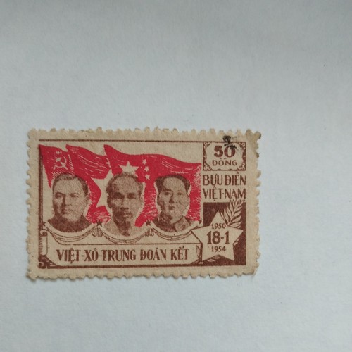 Viet-Nam North 1954 Ho chi minh Mao Tse Tung 50d looks used stamp | eBay.de