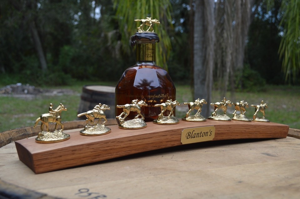 Blanton's Bourbon Cork Display Center Oak Barrel Half Stave, Blantons ...
