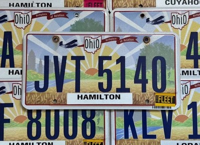 One or More - Colorful OHIO Graphic Flat License Plate - BIRTHPLACE OF ...