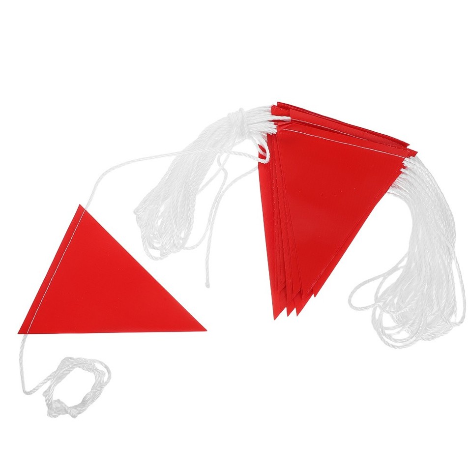 Warning Isolation Flag Handheld Flags for Parking Outdoor Triangle ...