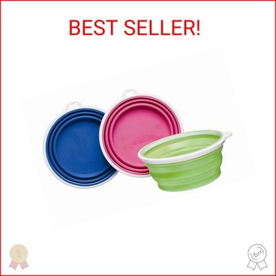 Bamboo Silicone Pop-Up Travel Bowl; Colors Vary; 6" x 8" x 3" | eBay