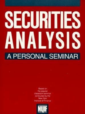 Securities Analysis: A Personal Seminar | eBay