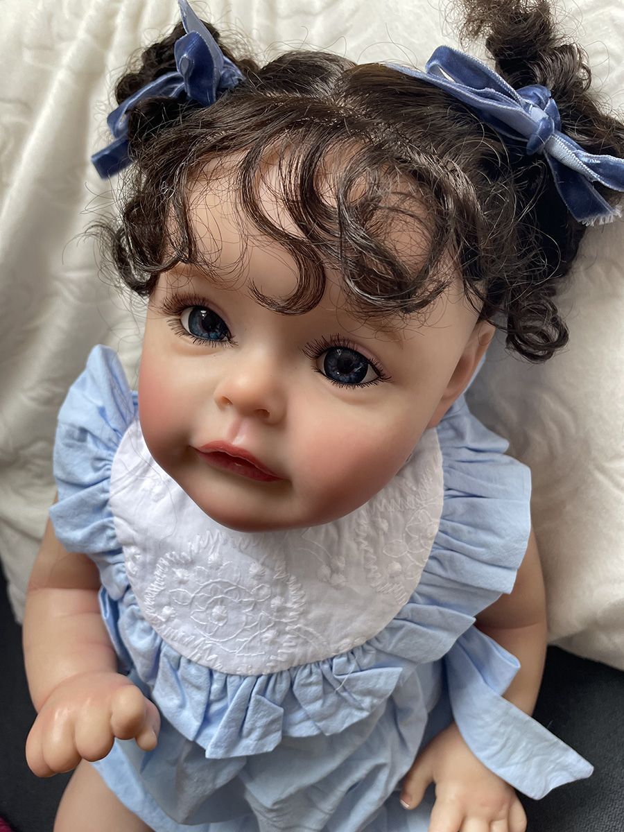 60cm Reborn Dolls Sue-sue Princess Baby Girl Real Picture Lifelike 3D ...