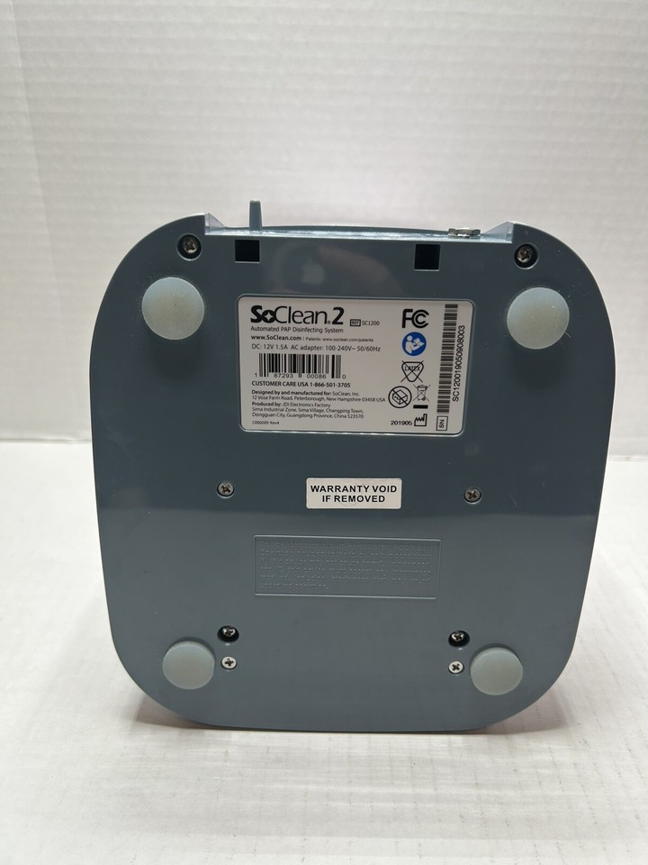 SO CLEAN 2 -CPAP SC1200 Machine Cleaner Sanitizer w/Power Cord ~ It ...