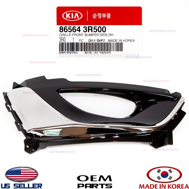Kia OEM 2014 Cadenza Front Bumper Grille-fog Lamp Bezel Right ...