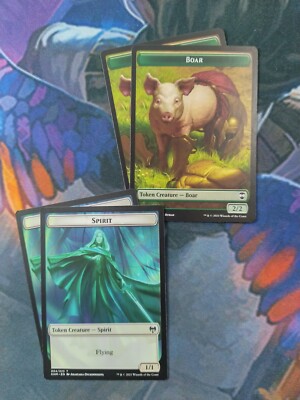 Boar / Spirit Token x 4 | 7% Off 2+ | Kaldheim | NM | MTG | eBay