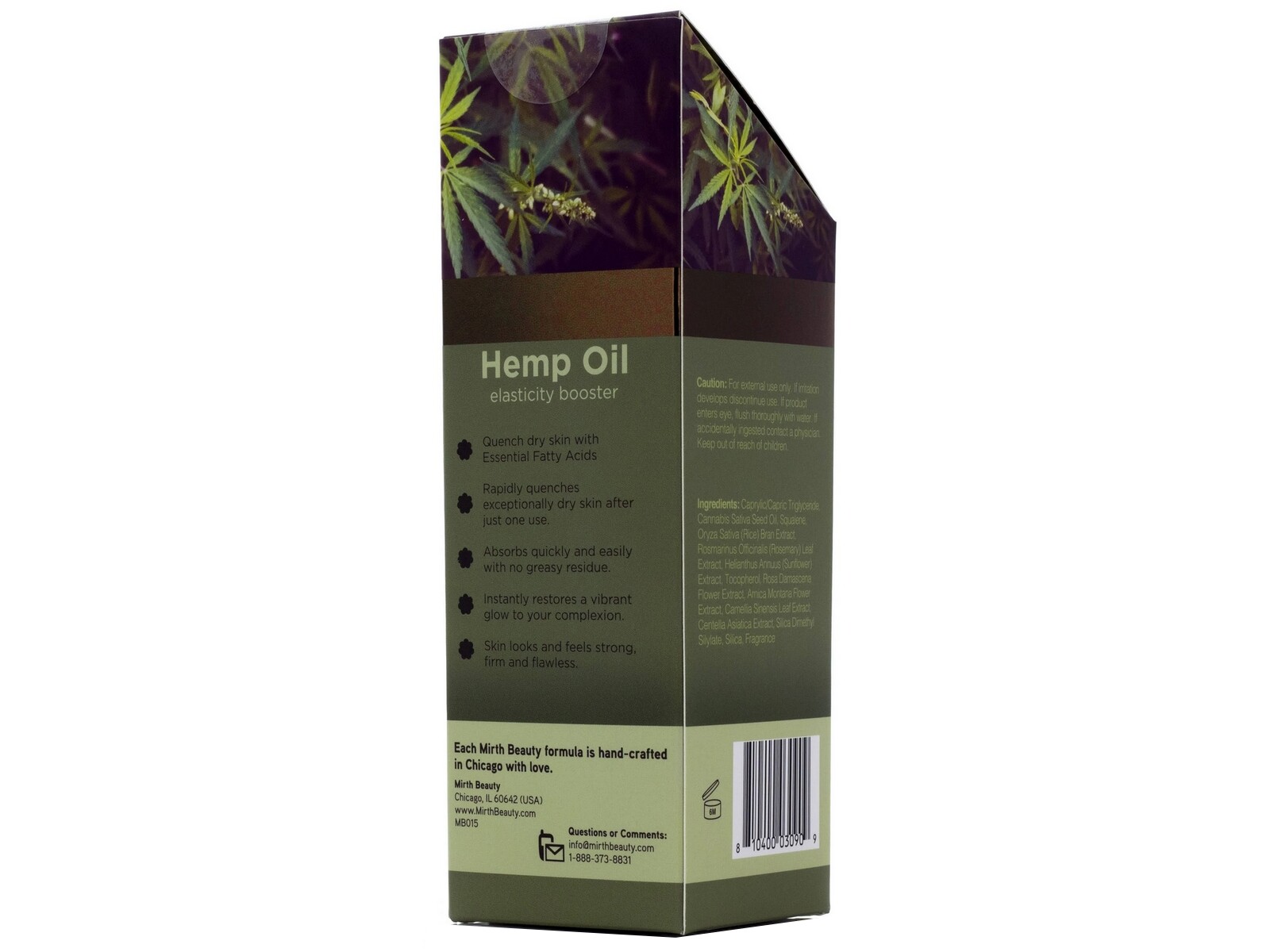 Mirth Beauty Lush Antioxidant Hemp Oil Elasticity Booster Dry Skin 2 Oz ...