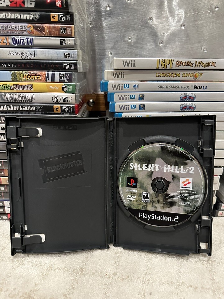 Silent Hill 2 PlayStation 2 Black Label Blockbuster Case No Manual ...