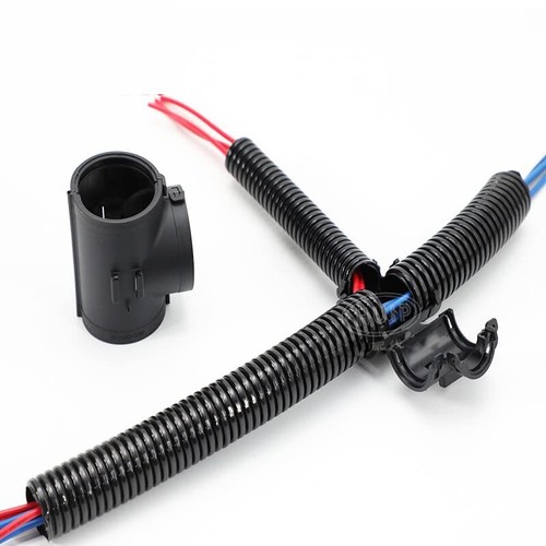 Wire Loom Tee Connector Openable Convolute Tubing T Fitting for 1/4 ...